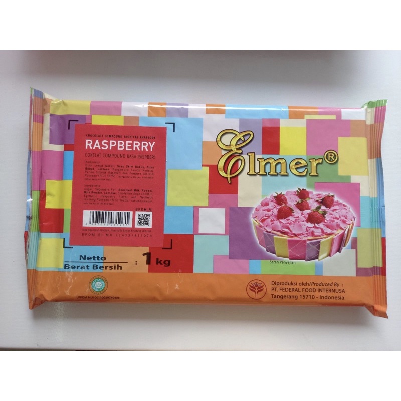 Jual ELMER CHOCOLATE COMPOUND TROPICAL RHAPSODY RASPBERRY | Shopee ...