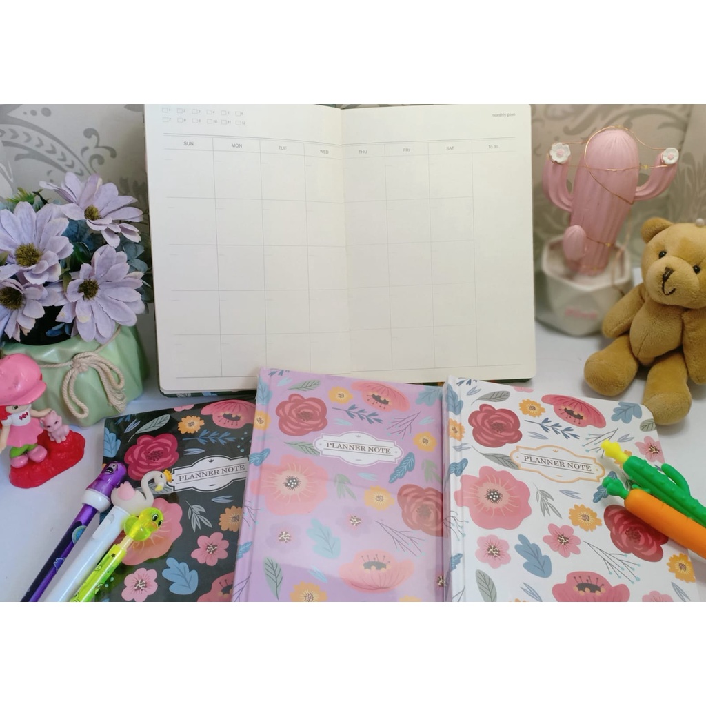 Jual PLANNER NOTE FLOWER BUKU CATATAN MOTIF BUNGA | Shopee Indonesia