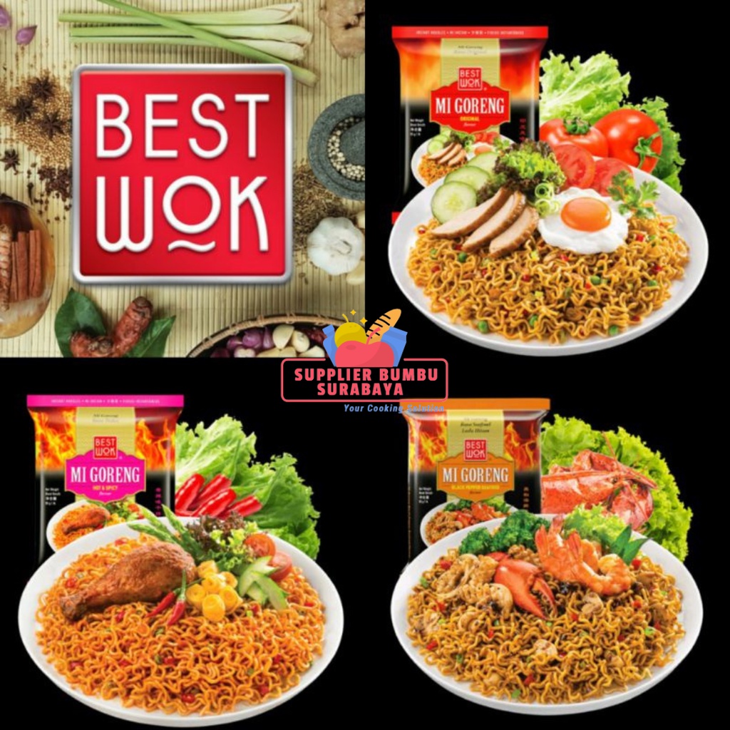 Jual Best Wok Mie Instant Goreng Original Hot Spicy Blackpepper Seafood Mi Instan Bestwok 85g ...