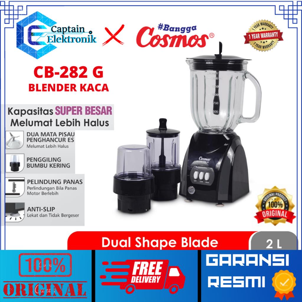 Jual cosmos Blender kaca 2 Liter cosmos 3 in 1 CB 282 G / CB282G / 282 ...