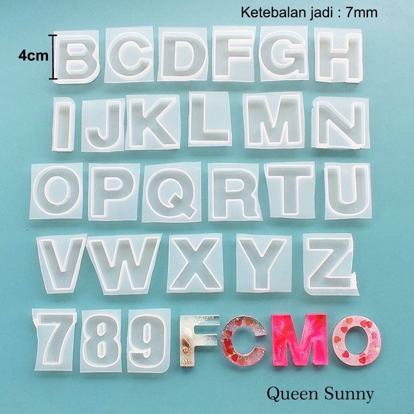 Jual 1pc Cetakan Huruf SIZE BESAR Alphabet / Angka Pendant Gantungan ...