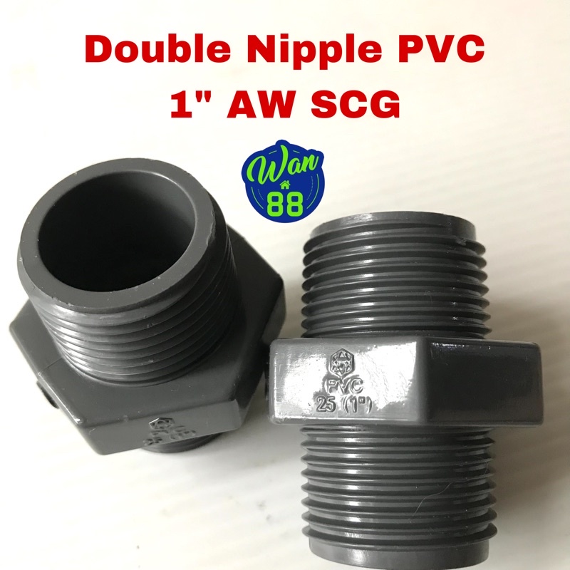 Jual Double Nipple PVC 1” AW SCG | Shopee Indonesia