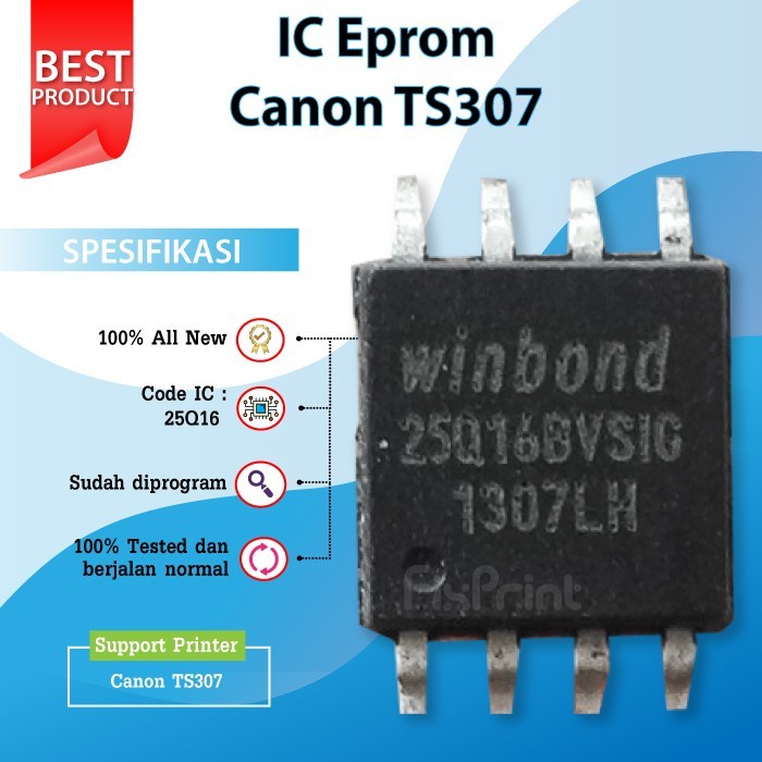 Jual IC Eprom Canon TS307 IC Eeprom Printer TS-307 Resetter Counter TS ...