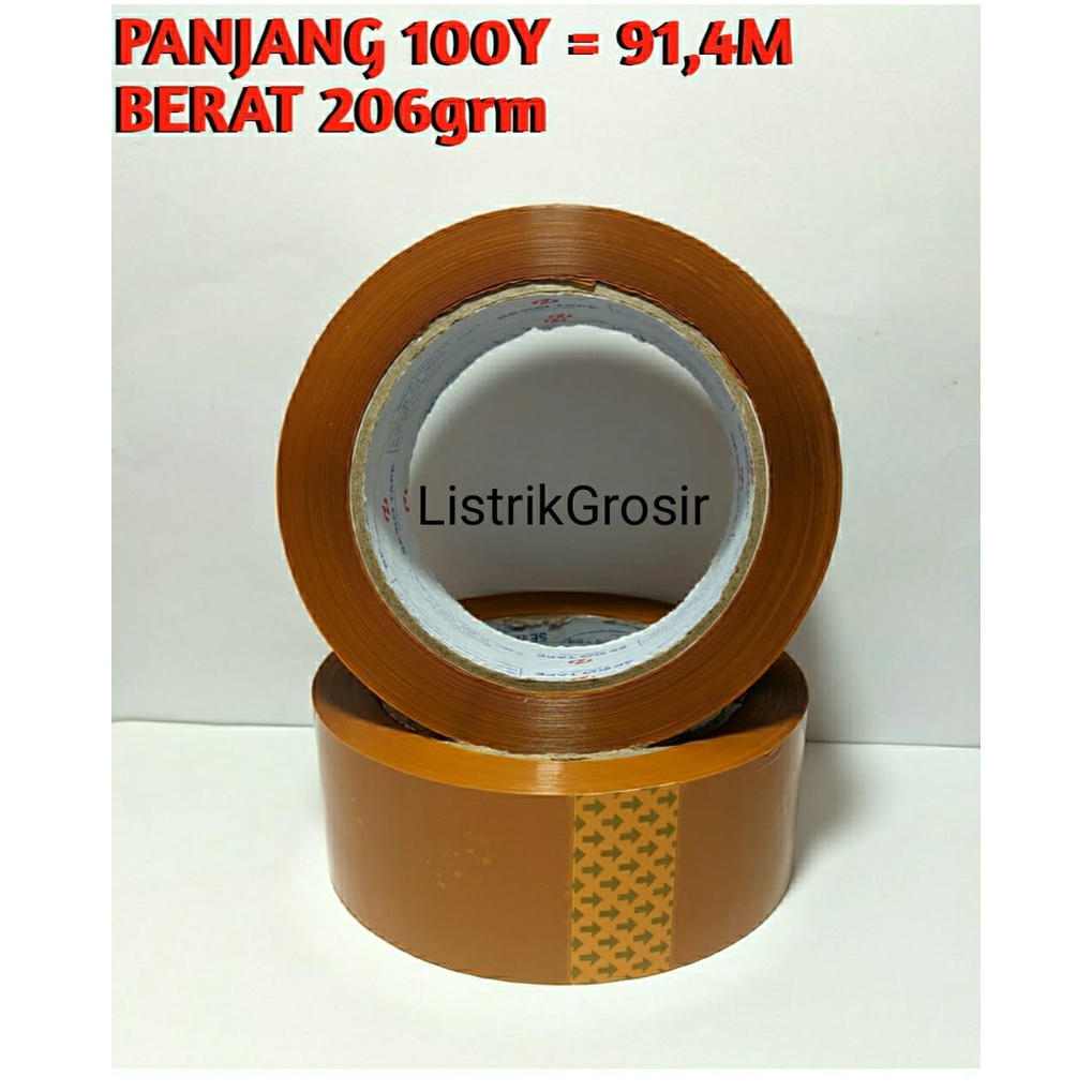 Jual Isolasi Lakban Coklat Pajero 100y 50y 48mm Plakban Coklat 2 Inch OPP Tape | Shopee Indonesia