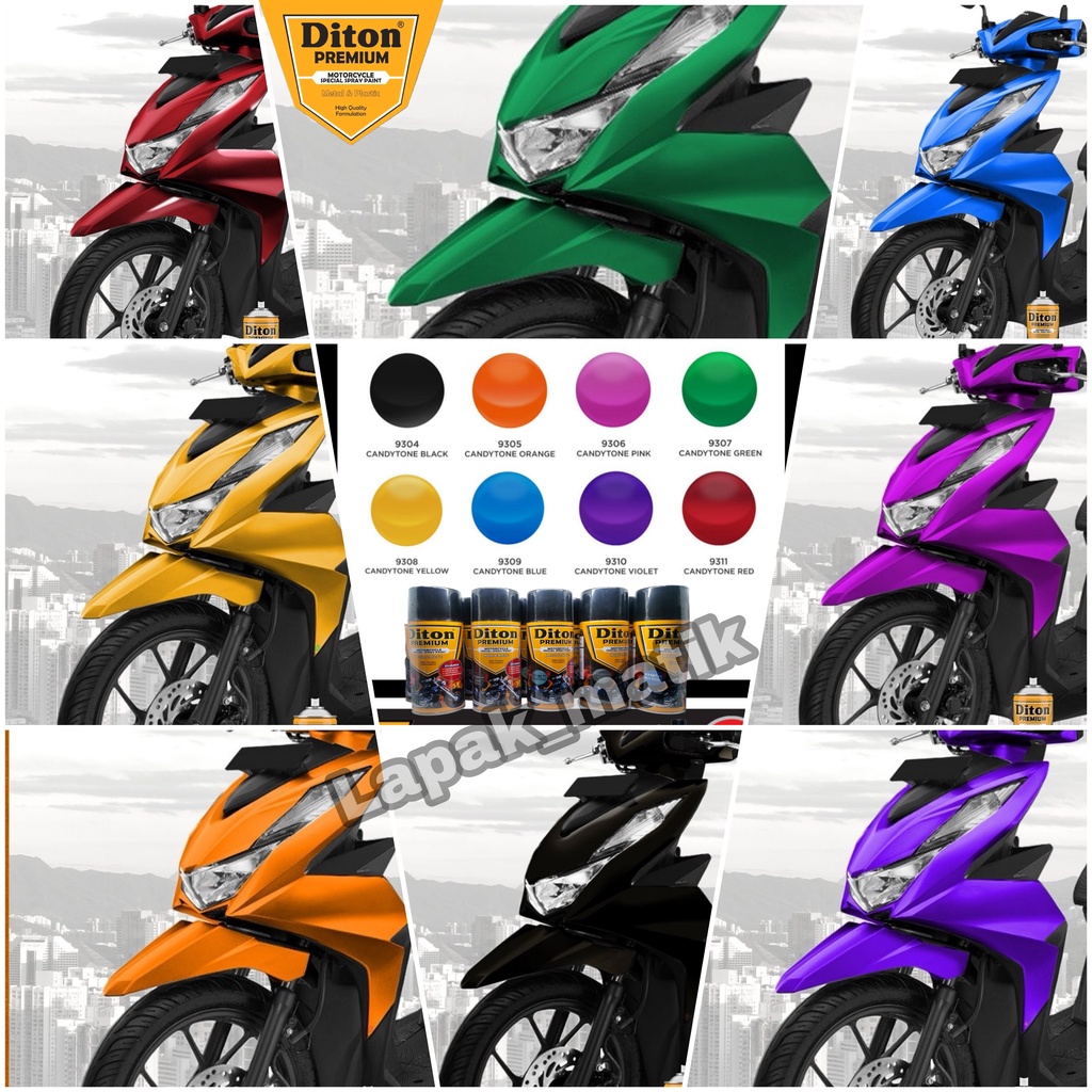 Jual Pilok DITON PREMIUM Candy Tone HITAM ORANGE PINK HIJAU KUNING BIRU ...