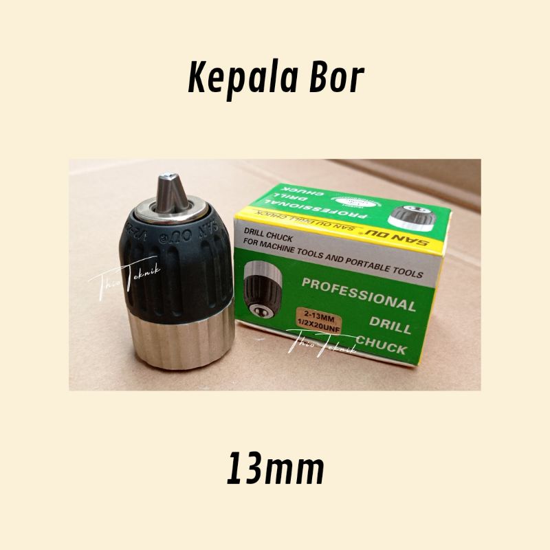 Jual Keyless Drill Chuck Kepala Bor 13mm San Ou 1/2x20UNF Tanpa Kunci ...