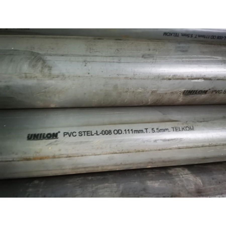Jual PVC UNILON STEL-L-008 OD 111MM, thickness 5.5mm TELKOM specs 4M ...