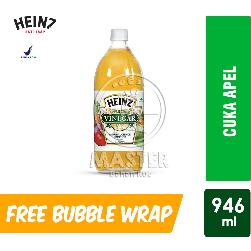 Jual Heinz Apple Cider Vinegar Cuka Apel Botol Kaca 946ml Shopee Indonesia