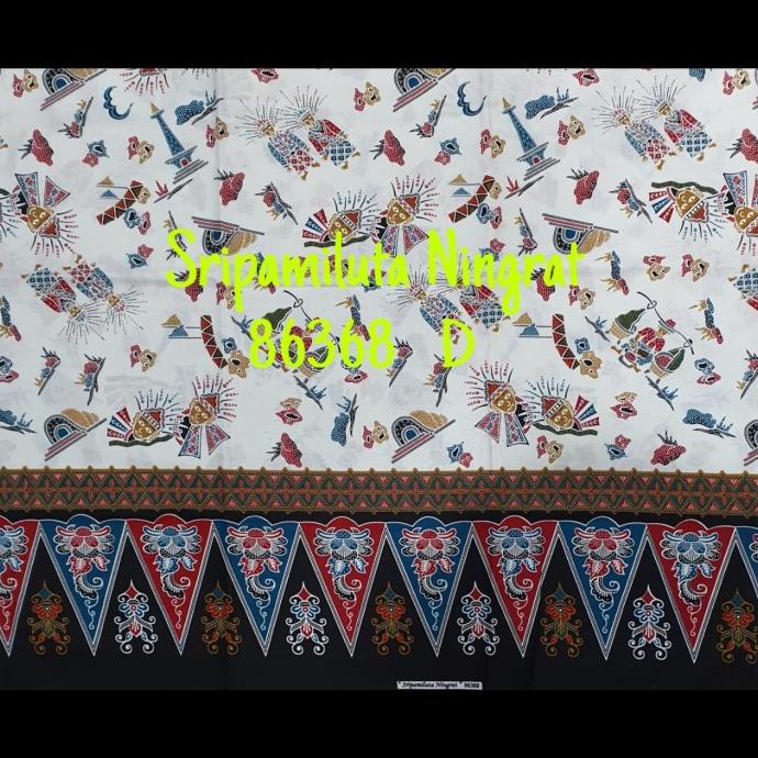 Jual Kain batik katun halus meteran merek SRIPAMILUTA NINGRAT ondel ...