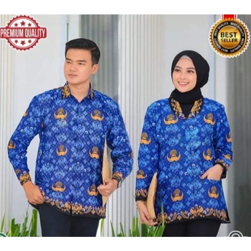 Jual SERAGAM KORPRI TERBARU 2022 PRIA DAN WANITA BAHAN KATUN HALUS C40S 100% ORIGINAL | Shopee ...