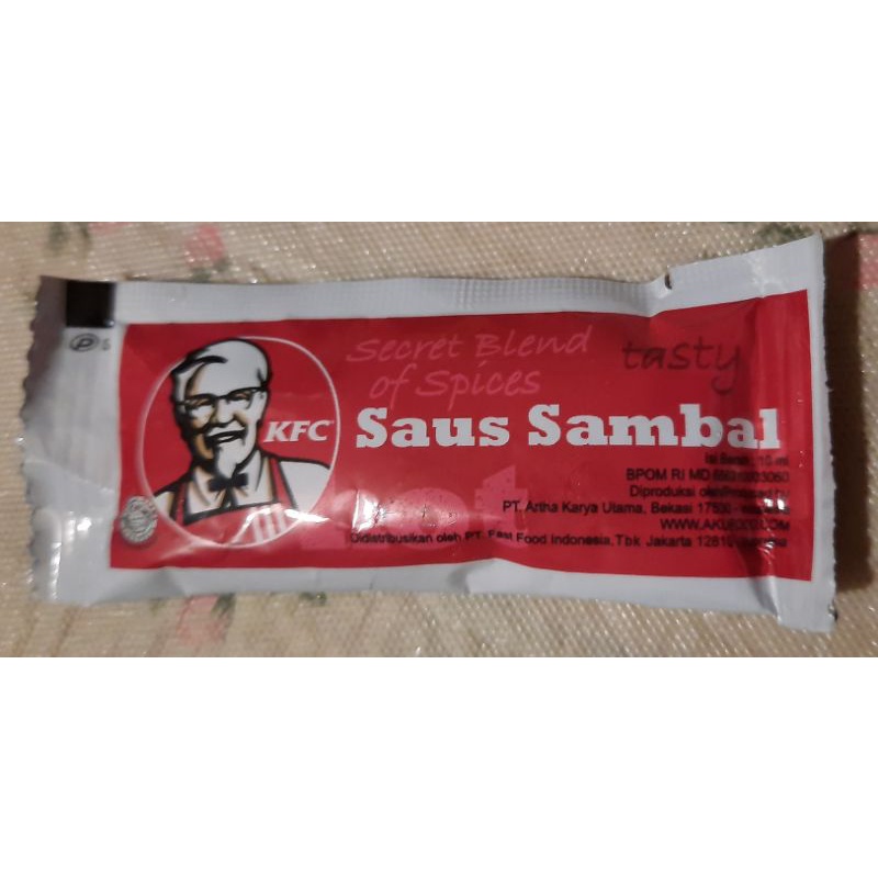 Jual KFC Saus Sambal (Hot Tasty) Sachet Kecil 10 gr | Shopee Indonesia