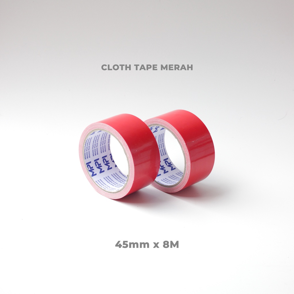 Jual Lakbain Kain Merah MPI 2 INCH x 8 Meter MPI - Cloth Tape | Shopee ...
