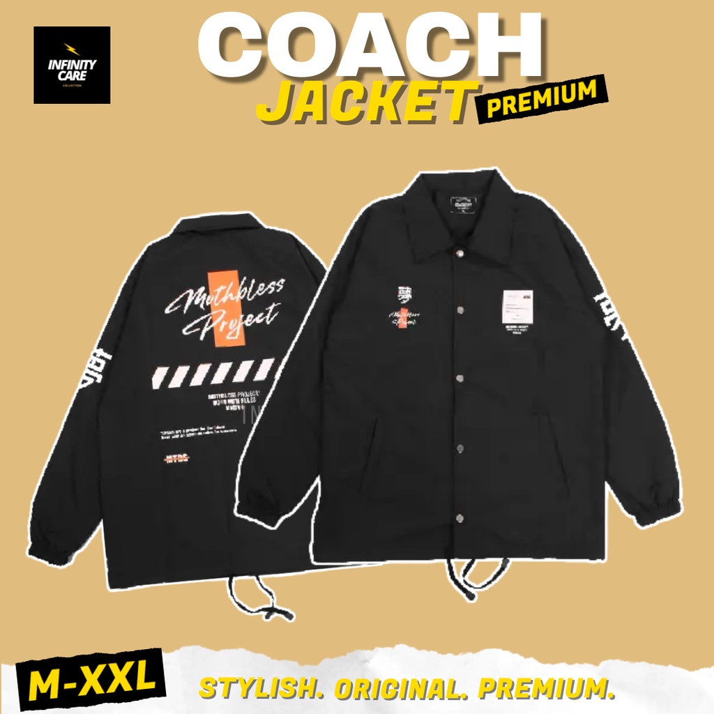Jual Jaket Coach Project Pria Distro Original MTBS Bahan Taslan Parasut ...