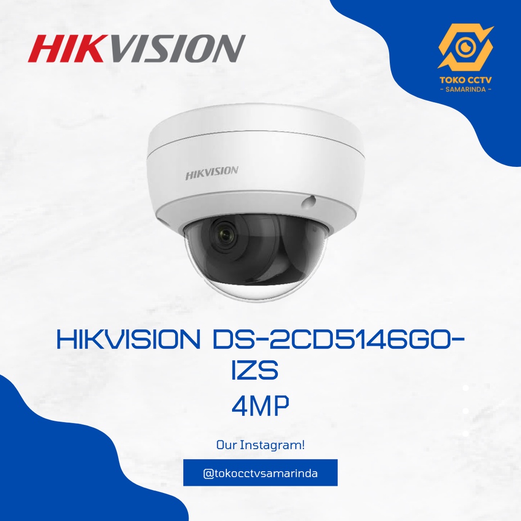 Jual IP CAMERA INDOOR DOME 4MP DS-2CD5146G0-IZS | Shopee Indonesia