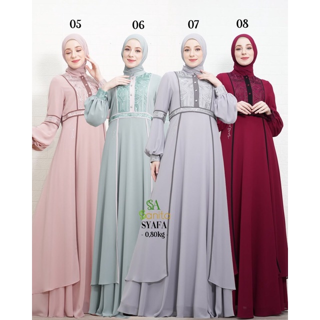 Jual Syafa Dress Original By Sanita (READY SIAP KIRIM) | Shopee Indonesia