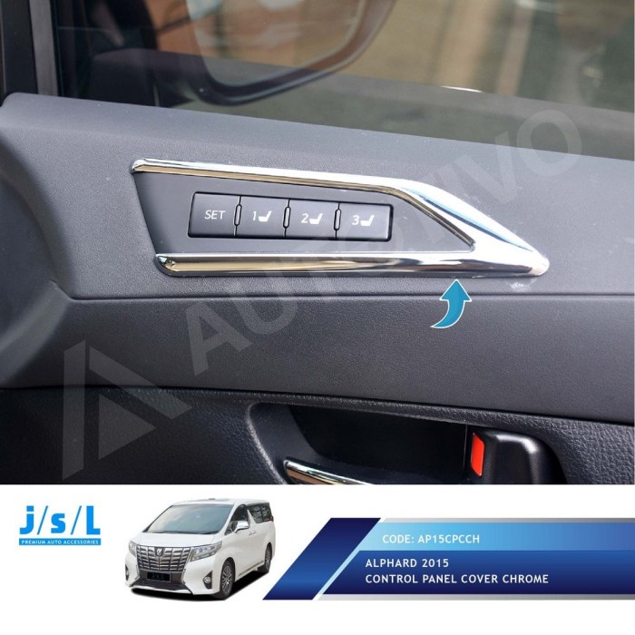 Jual All New Alphard JSL Control Panel Cover Chrome | Shopee Indonesia