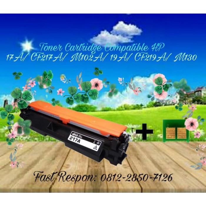 Jual Toner Catridge Compatible 17A CF217A Printer HP M102 M130 Plus ...