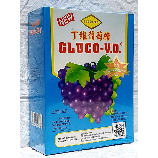 Jual TEPUNG DEKSTROSA GLUCO VD | GLUKOSA | GULA ANGGUR 340gr | GLUCO VD ...