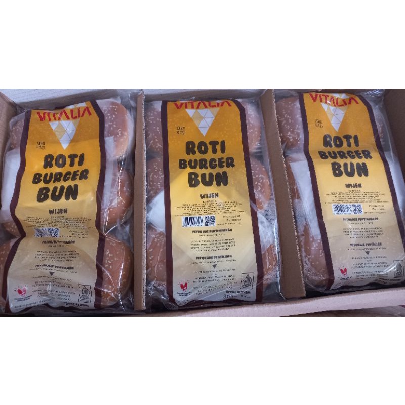 Jual Roti burger wijen Vitalia by Bernardi 6pcs | Shopee Indonesia