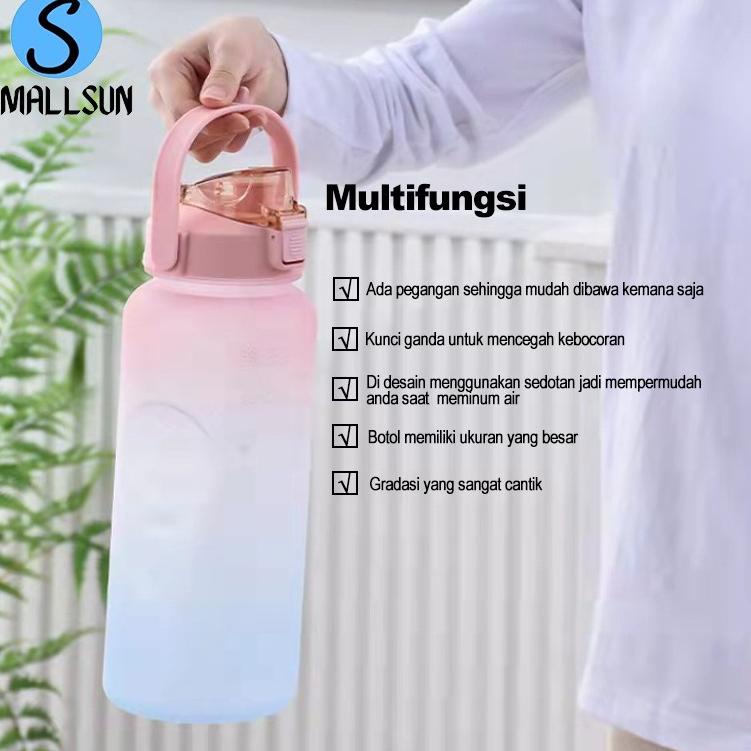 Jual apge695 Botol Minum Motivasi 2000ML 2 Liter STIKER 2D SAJA Botol ...