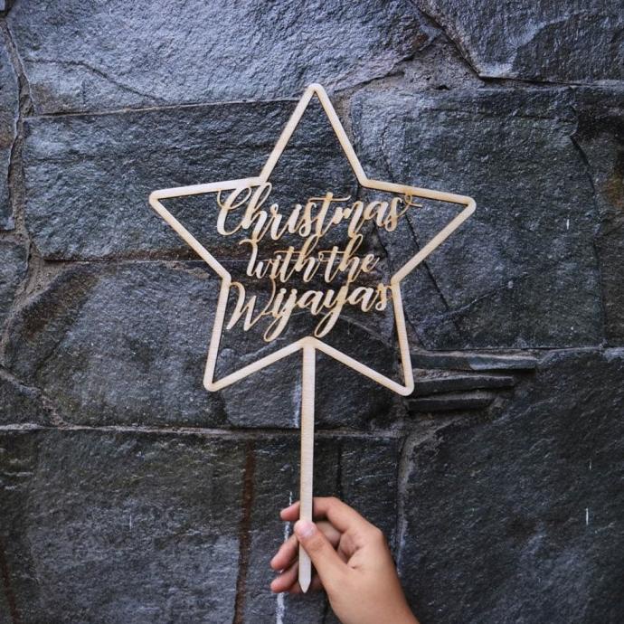 Jual Christmas Tree Topper 25 cm / Bisa Custom | Shopee Indonesia