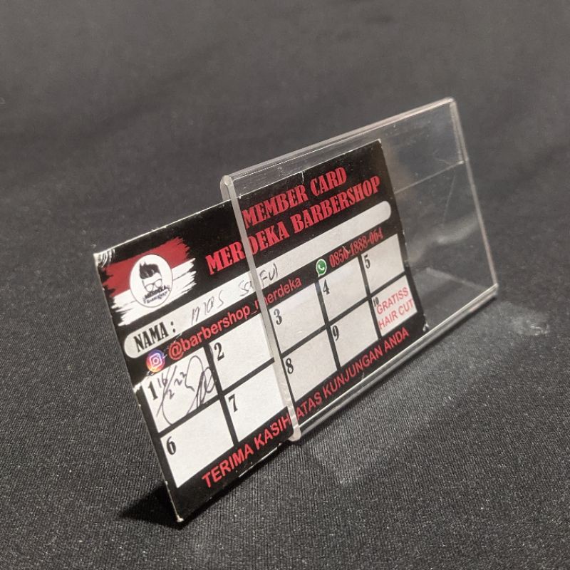 Jual PRICE TAG/NAME TAG /NAME HOLDER ACRYLIC 6cm x 9cm | Shopee Indonesia