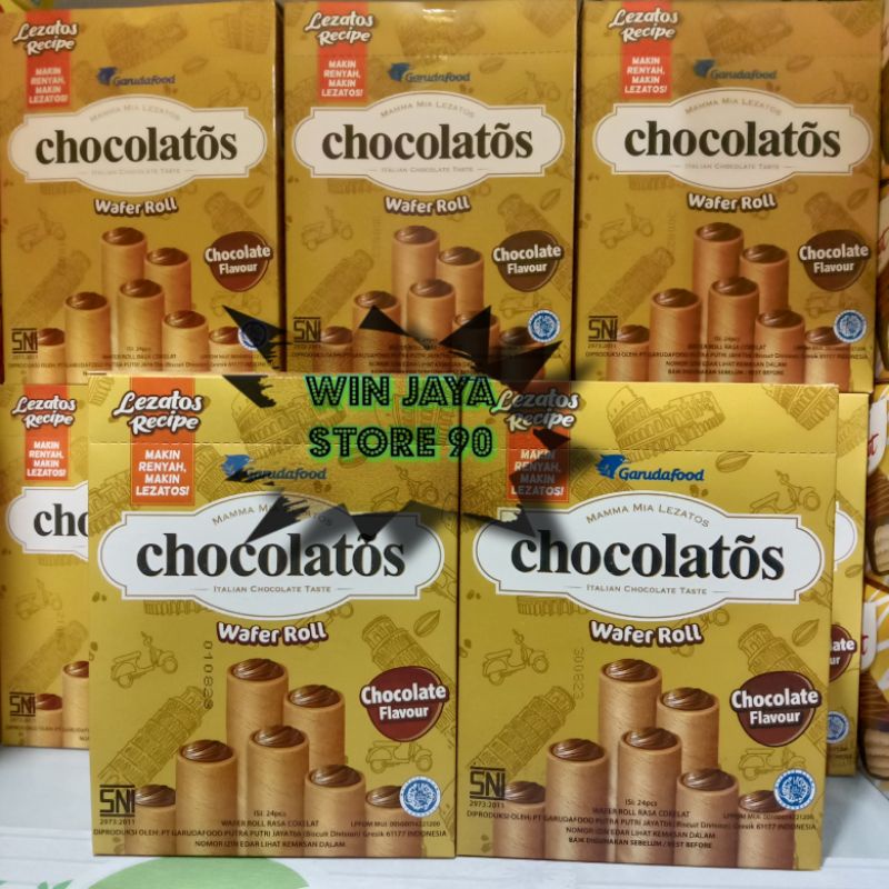 Jual Chocolatos wafer roll 1 box isi 24 pcs | Shopee Indonesia