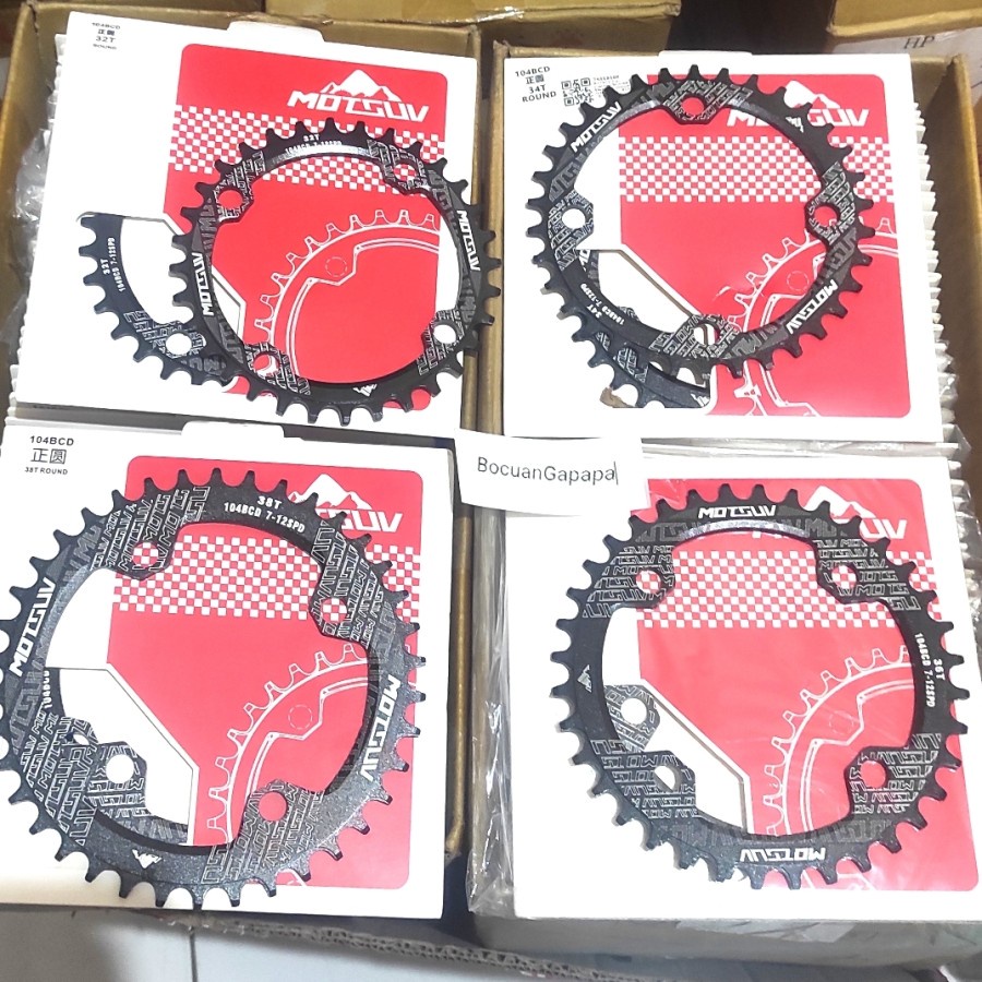 Jual Chainring Single MOTSUV 104 bcd 32t 34t 36t 38t | Shopee Indonesia