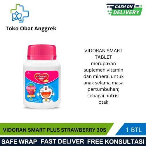 Jual VIDORAN SMART PLUS STRWB 25S/VITAMIN DAYA TAHAN TUBUH/MASA ...