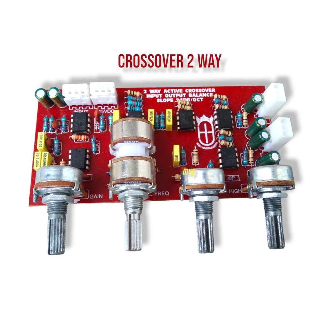 Jual Crossover Active 2 way + 2 Set semua Molek 3 pin Crossover ...