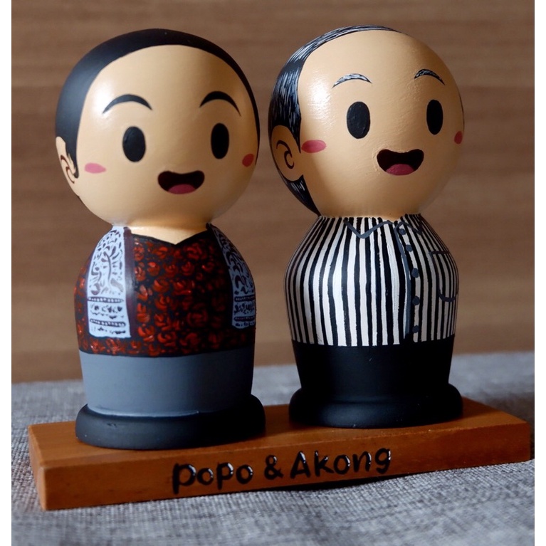 Jual Couple REGULAR MIDI - Boneka Kayu Dua Orang Wedding Anniversary ...