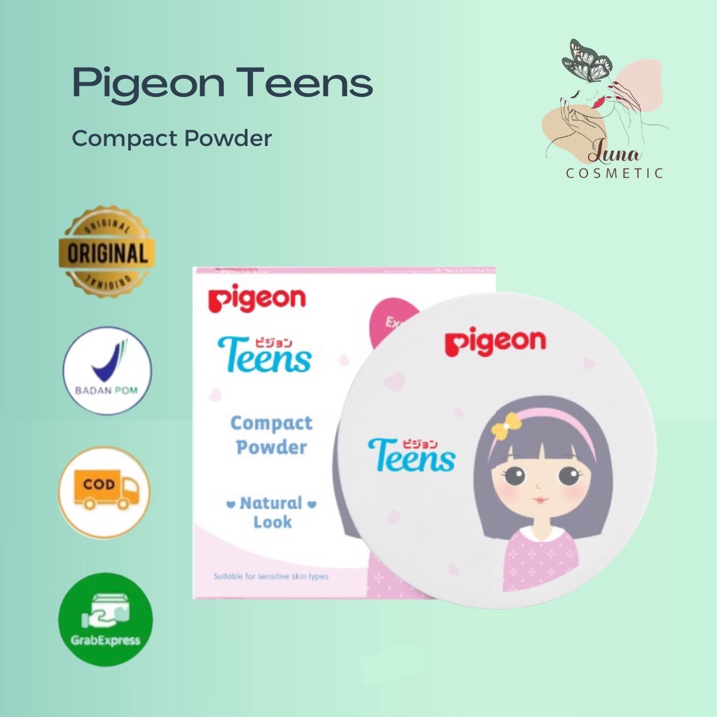 Jual PIGEON Teens Compact Powder Hypoallergenic | Shopee Indonesia