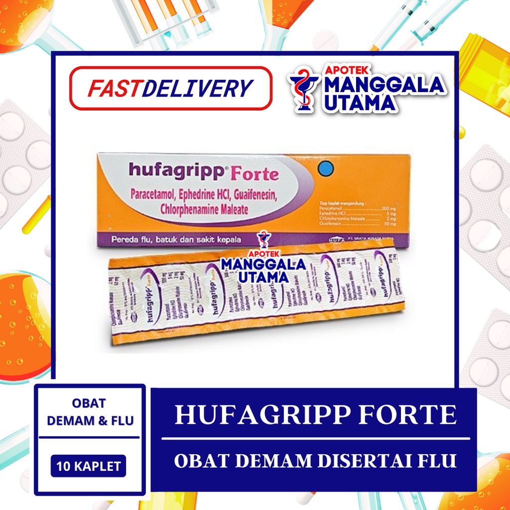 Jual HUFAGRIP FORTE PER STRIP ISI 10 TABLET | Shopee Indonesia