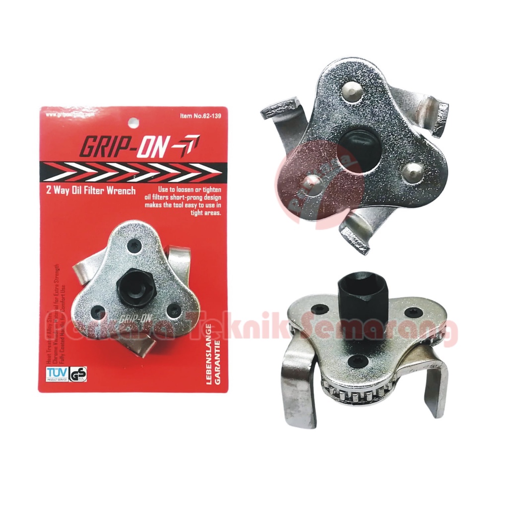 Jual GRIP ON 62-139 KUNCI FILTER OLI UNIVERSAL 2 WAY OIL FILTER WRENCH ...
