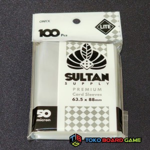 Jual Sultan Supply Card Sleeves 63.5x88 mm Onyx Lite - 50 Microns - MTG ...