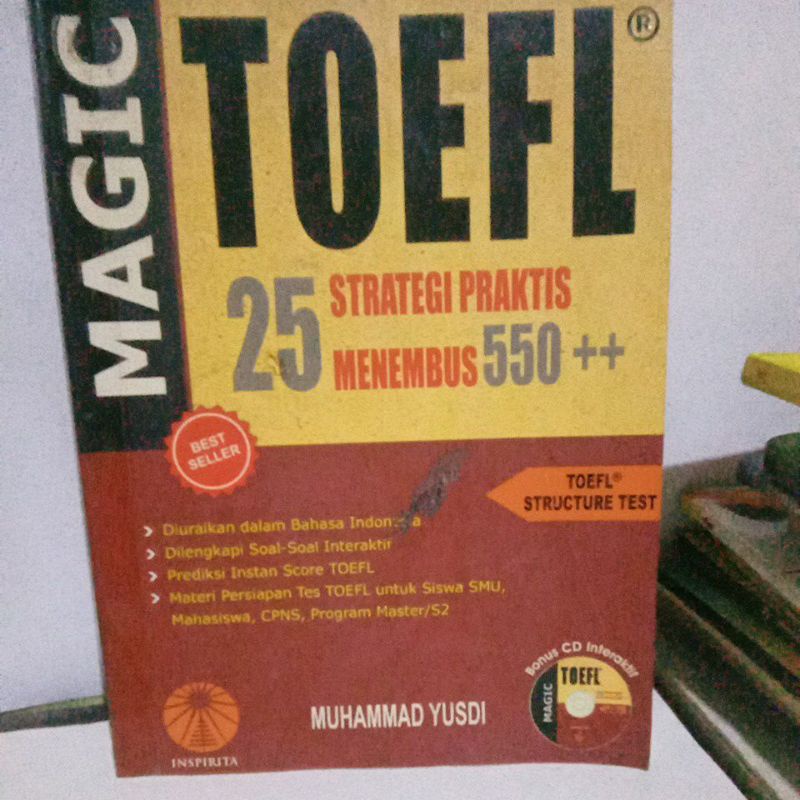 Jual buku Magic TOEFL.: 25 strategi praktis menembus 550++ karangan ...