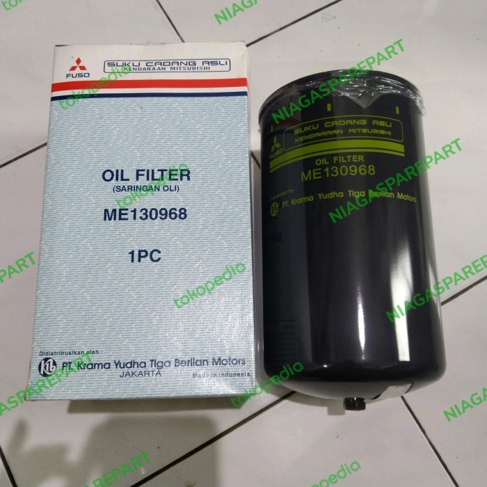 Jual FILTER OLI FUSO ME130968 MITSUBISHI ORIGINAL OIL FILTER | Shopee ...
