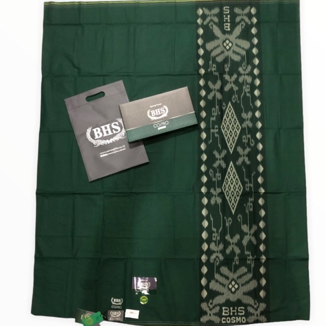 Jual SARUNG BHS COSMO SILVER HIJAU | Shopee Indonesia
