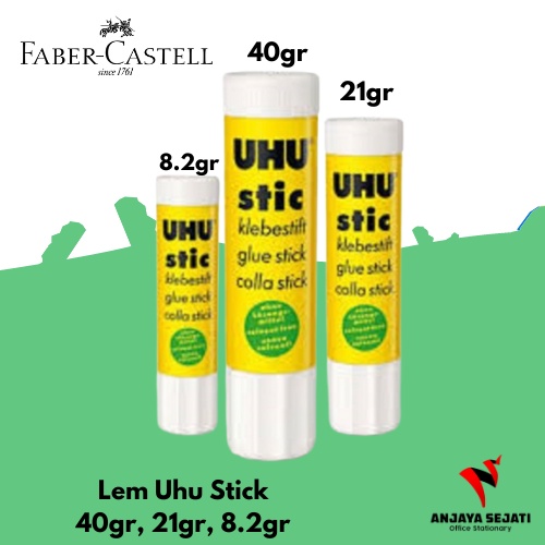 Jual Lem Uhu Stick 40gr, 21gr, 8.2gr | Lem Kertas | Perekat | Satuan ...
