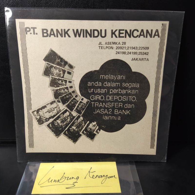 Jual Kertas iklan asli jadul, iklan lawas, iklan kuno antik IK12LW ...