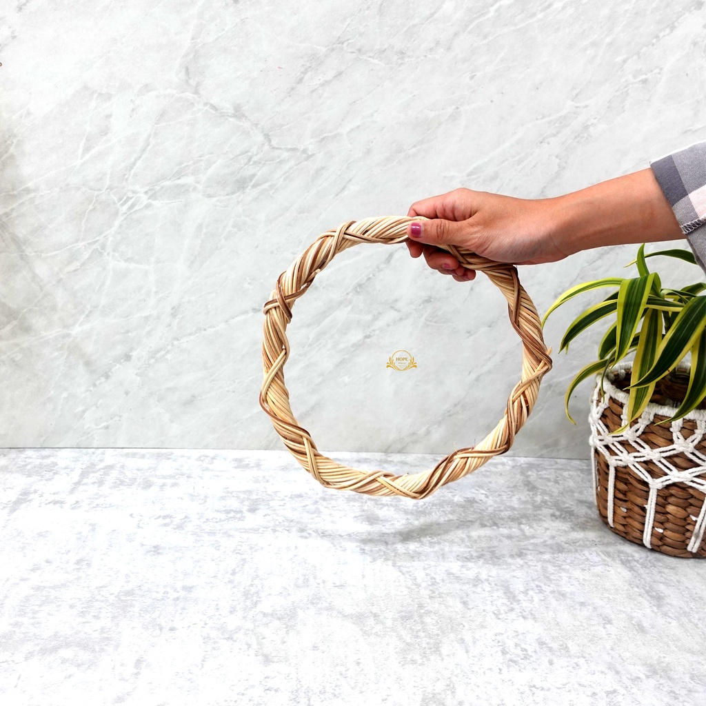 Jual RING ROTAN RUSTIC ORIGINAL D= 22 CM (ukuran sedang) | Shopee Indonesia