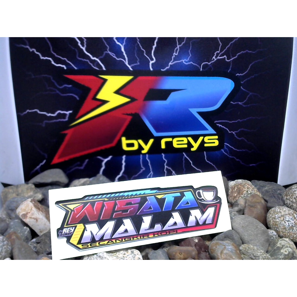 Jual stiker kata-kata / Wisata Malam / stiker kalimantan | Shopee Indonesia