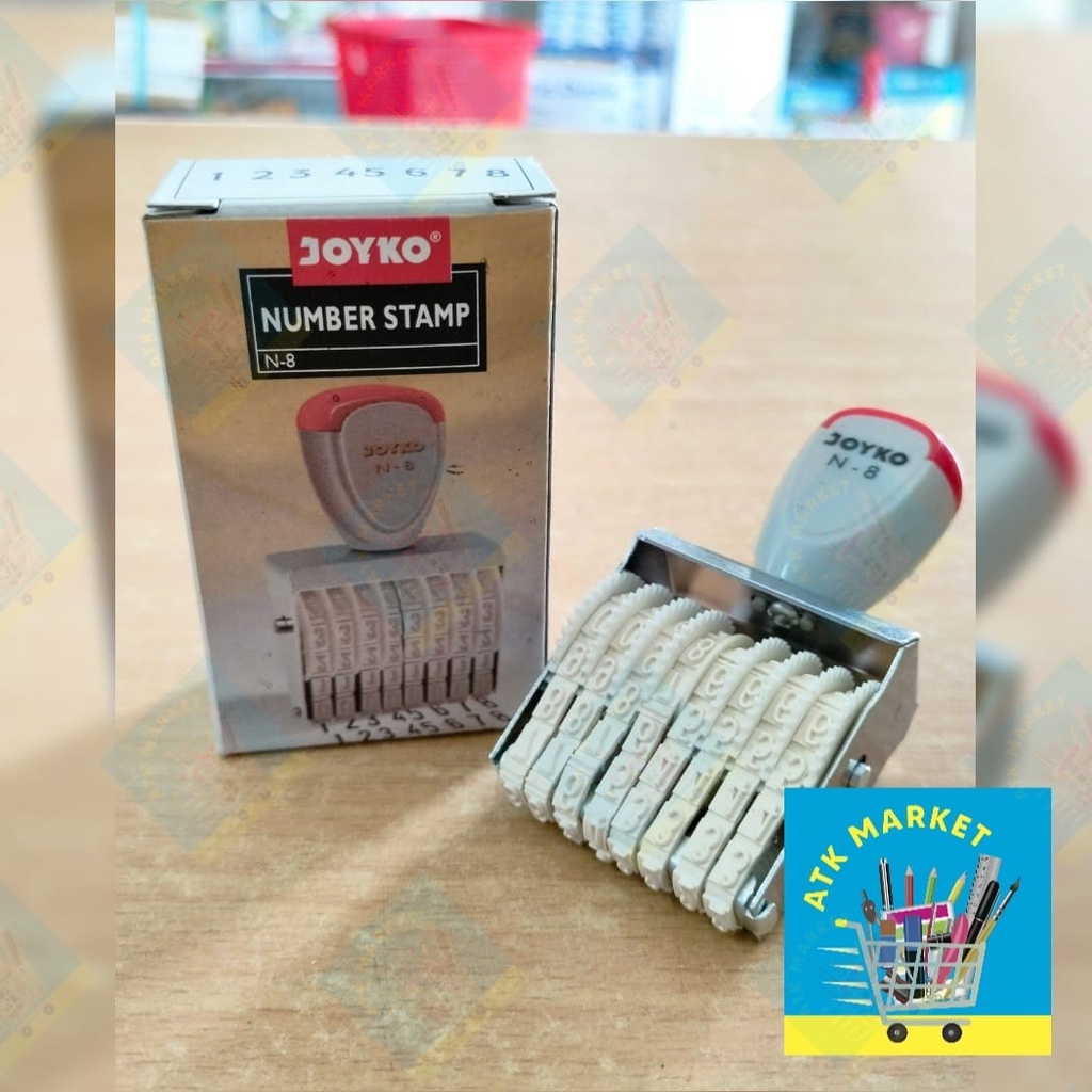 Jual Numerator Stamp / Stempel Nomor / Number Stamp 8 Digit Joyko N-8 ...
