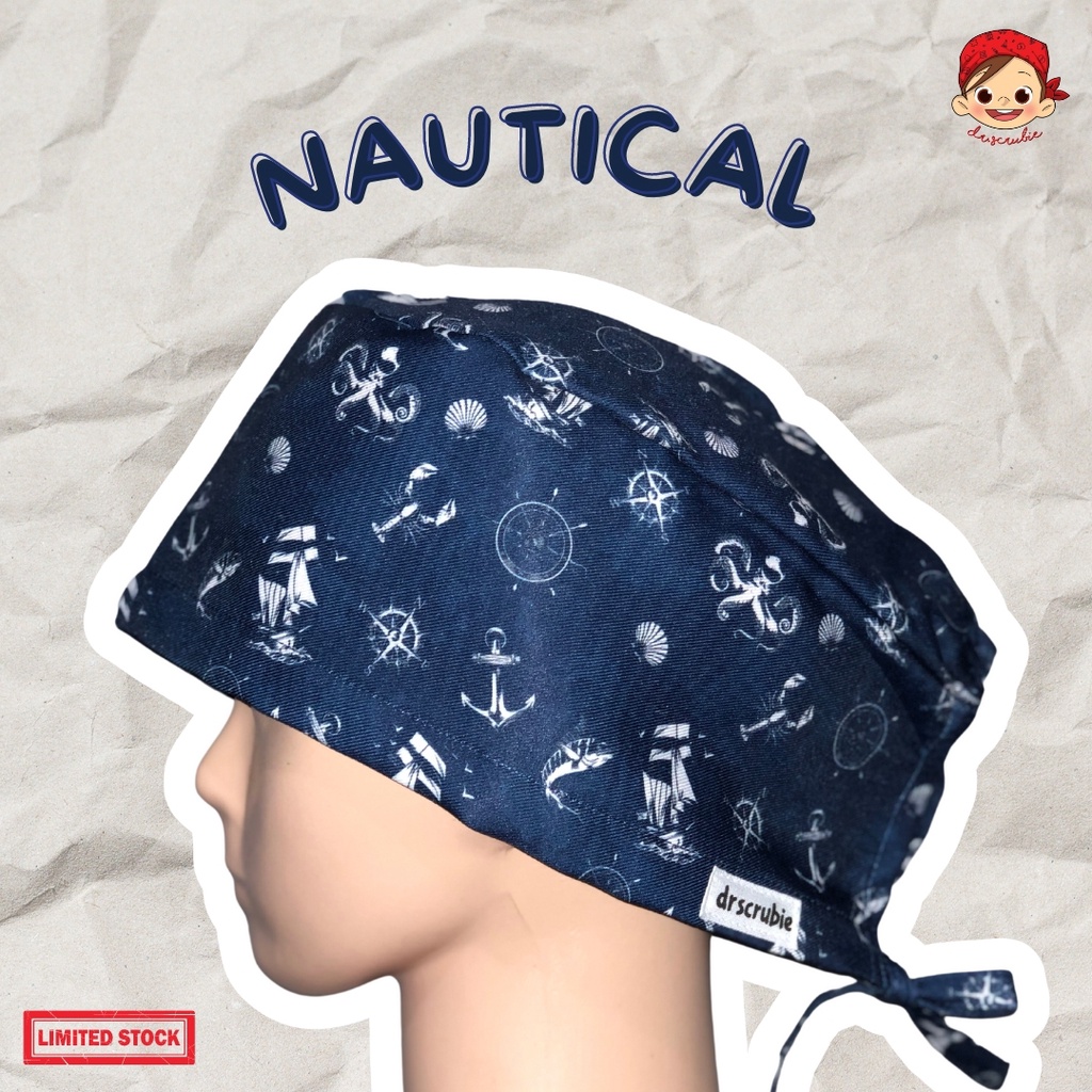Jual Head Cap / Topi Bedah / Surgical Cap / Nurse Cap DS-177 Nautical ...