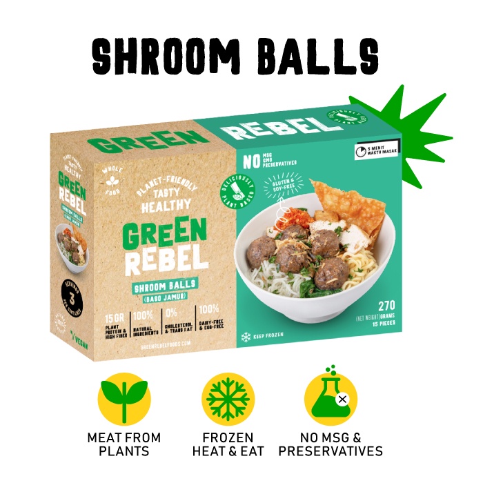 Jual Shroom Balls by Green Rebel - Bakso Jamur Vegan | Shopee Indonesia