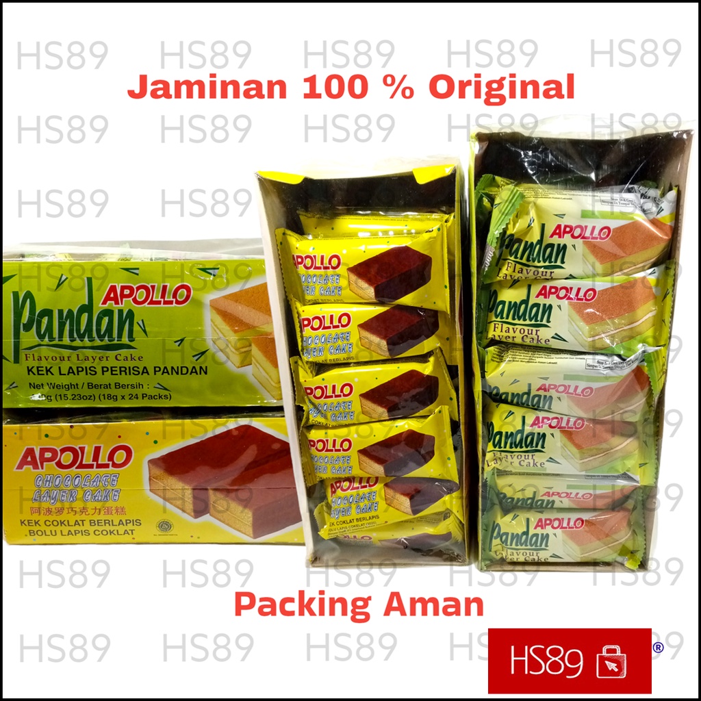 Jual Apollo Cake / Apollo Pandan 18gr - Apollo Layer Cake Malaysia ...