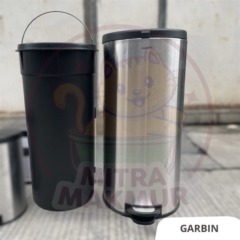 Jual GARBIN - Tempat Sampah Injak Pedal Stainless 5L 7L 12L 20L 30L Tong Sampah Injek | Shopee ...