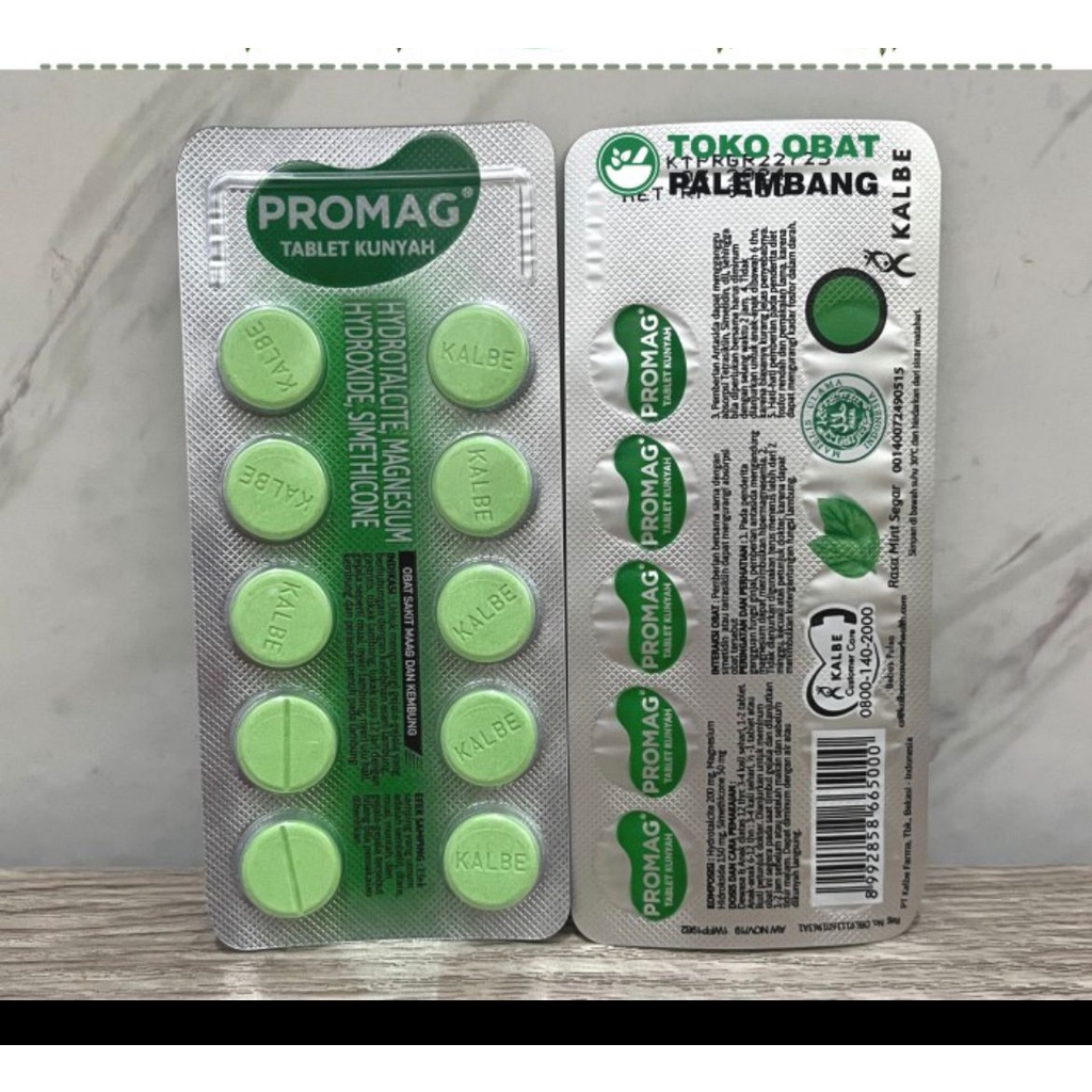 Jual Promag Tablet 1 Blister / Strip isi 10 Tablet - Obat Maag dan ...