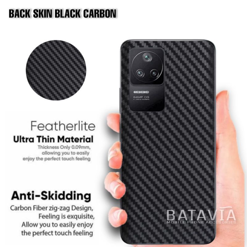 Jual Skin Carbon Xiaomi Poco F4 5G Garskin Black Carbon Anti Gores ...