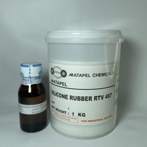 Jual Lem Silicone Rubber Rtv 497 / 1 Kg Dan Catalyst 50 Grams | Shopee ...